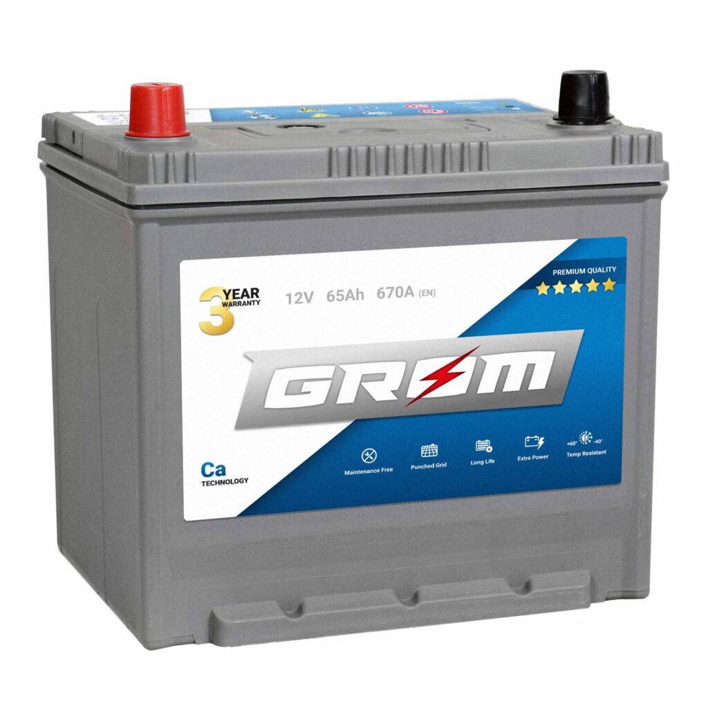 Akumulator GROM 65Ah 670A EN Japan LEWY PLUS DTR