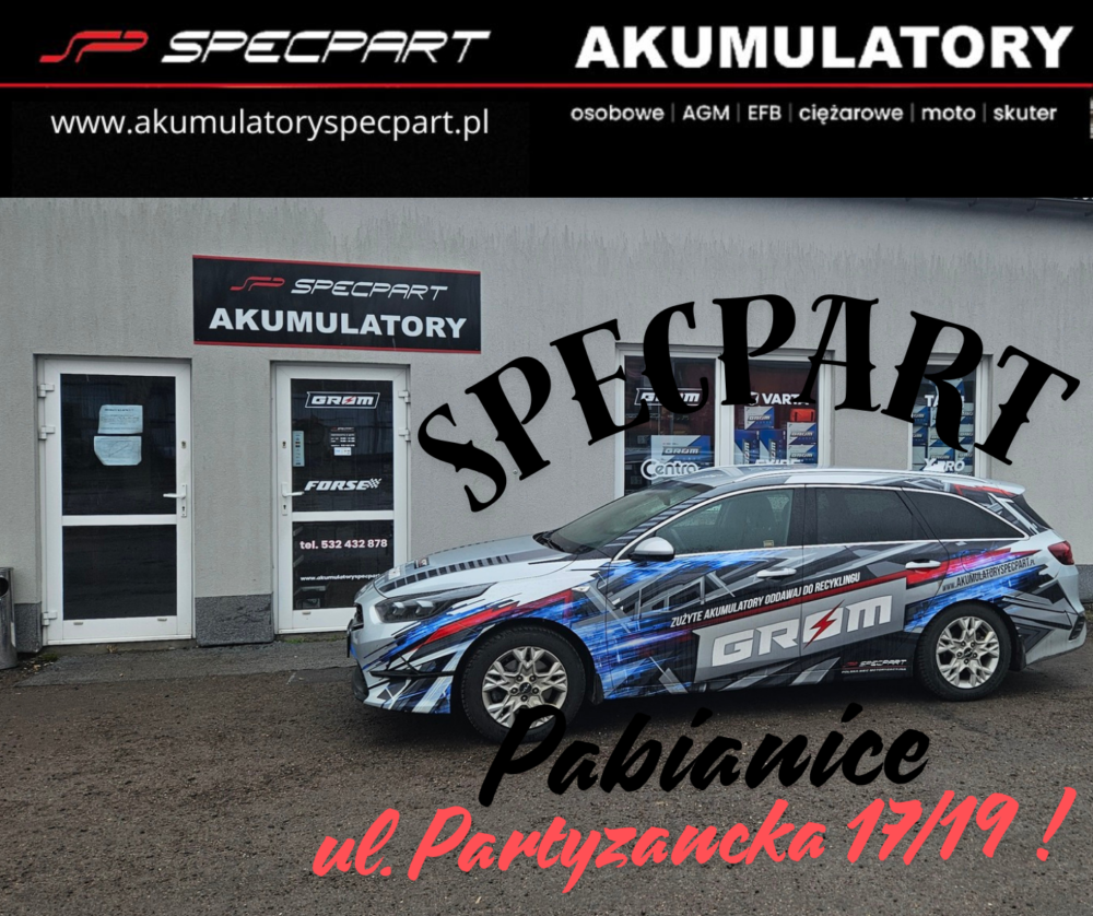 Akumulatory Pabianice - SPECPART akumulatory